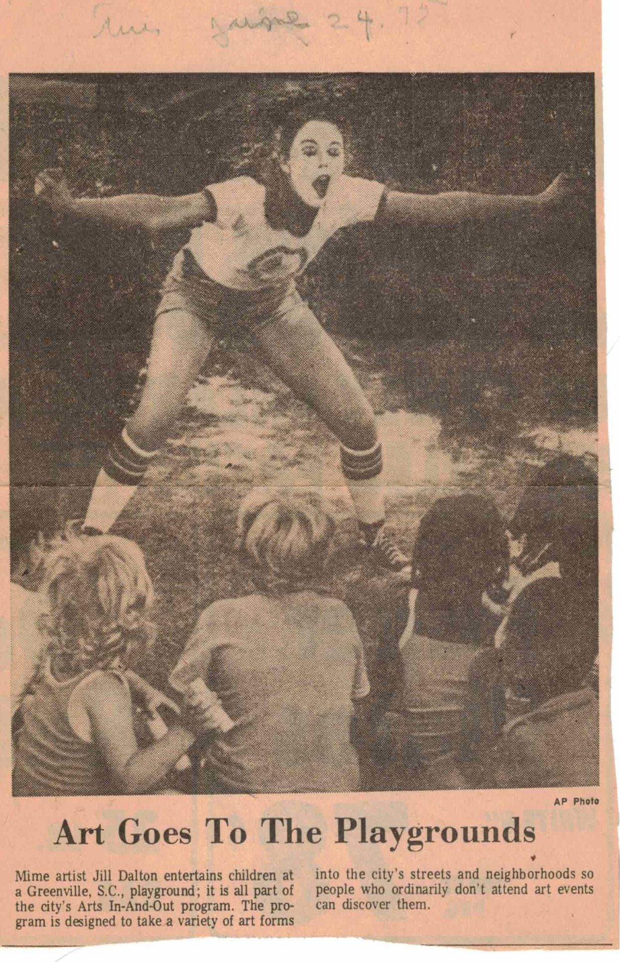 Homemade Mime (1976-1978) – Jill Dalton